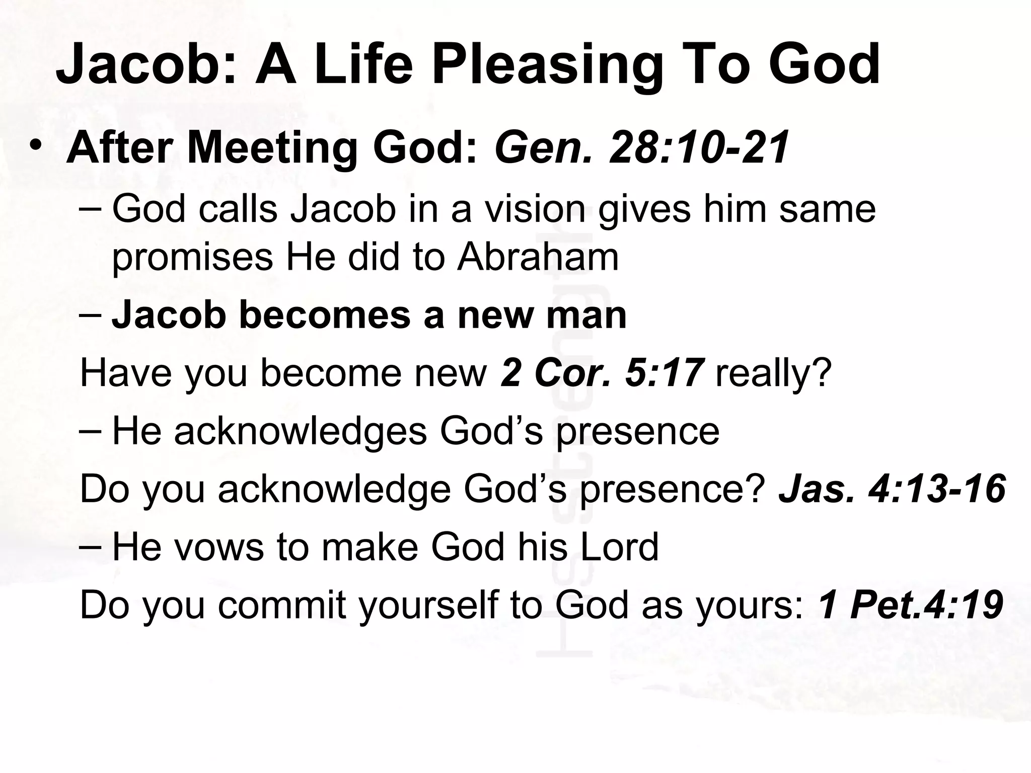 A Life Pleasing to God | PPT