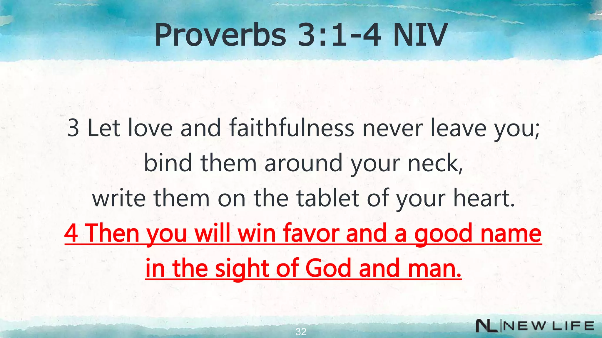 A life that attracts god's favor | PPTX