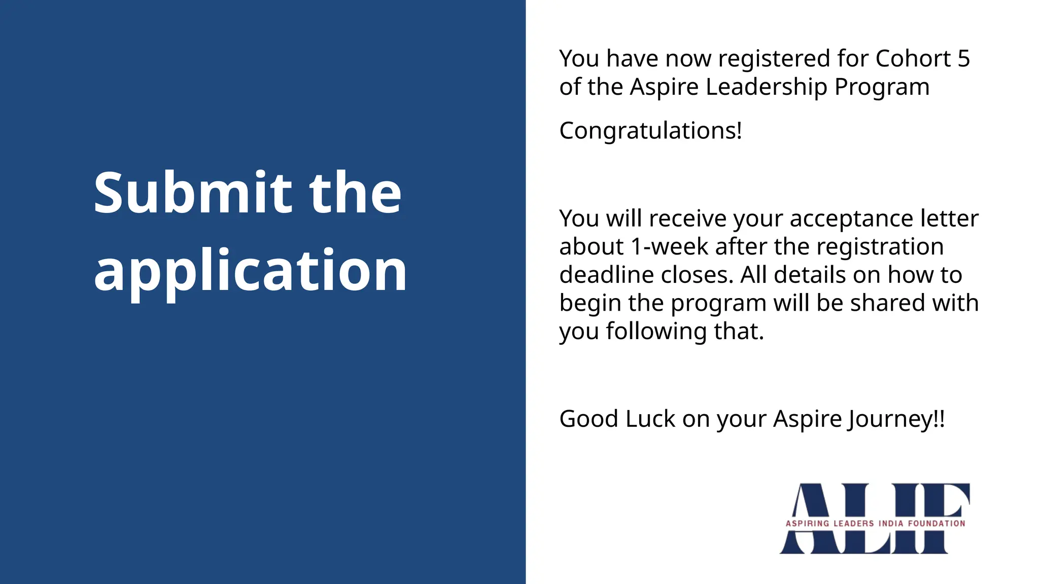 ALIF aspire leadership program infrmatoin | PPTX