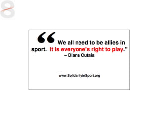 Solidarity in Sport Pledge & Movement | PPTX