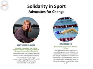 Solidarity in Sport Pledge & Movement | PPT