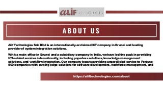 Alif Technologies - The Best IT Services And Solutions Provider.pptx