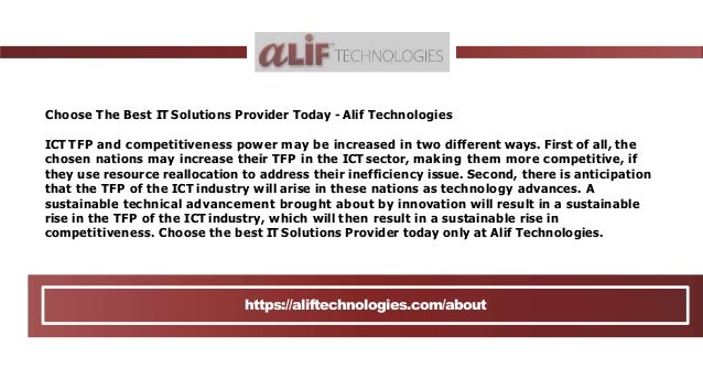 Alif Technologies - The Best IT Services And Solutions Provider.pptx