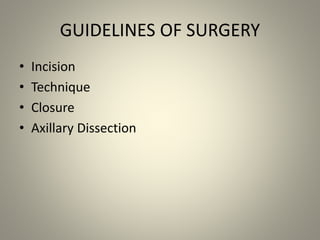 Breast conservation surgery | PPTX