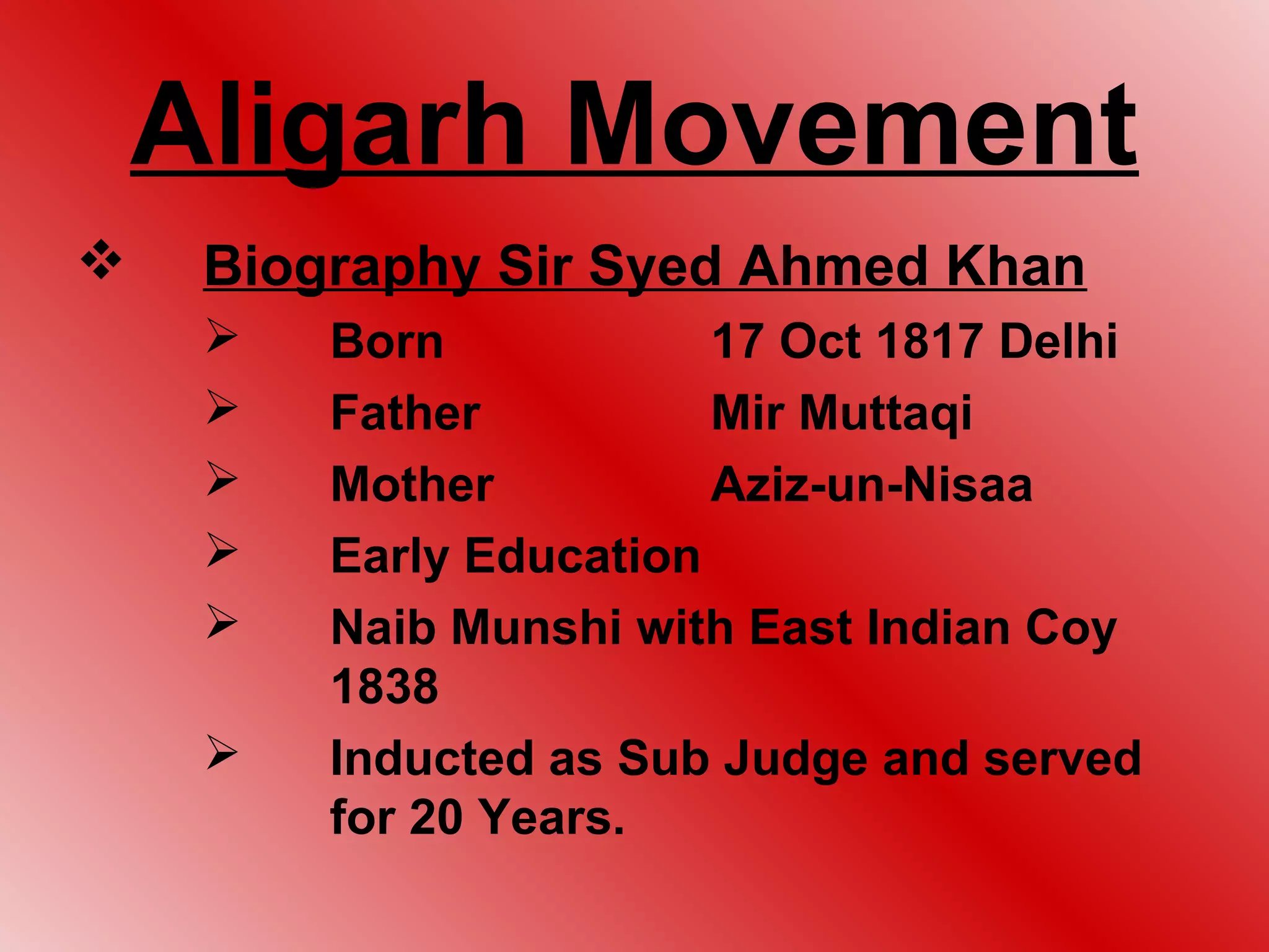Aligarh movement | PPT