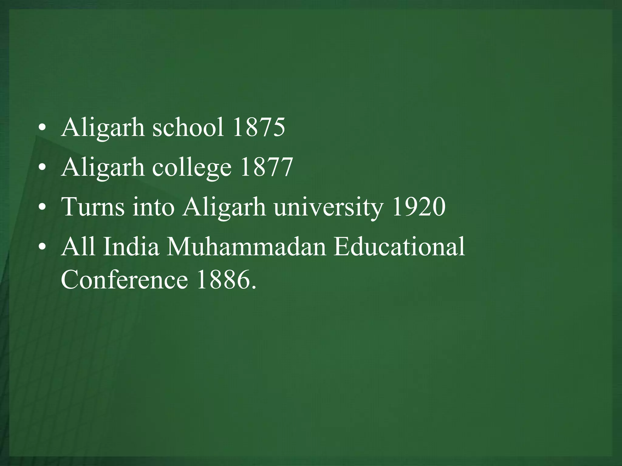 Aligarh movement | PPTX
