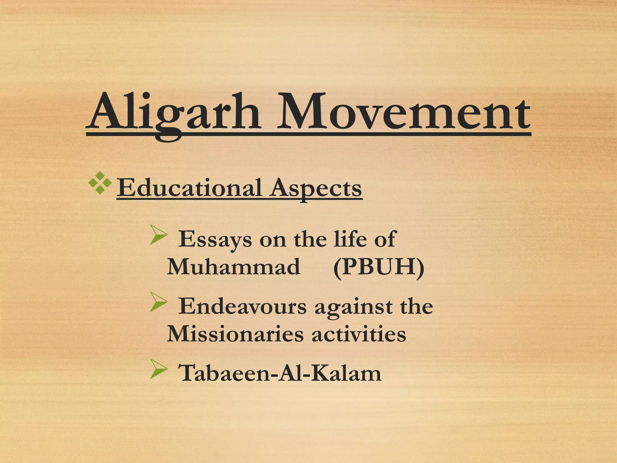 Aligarh movement lecture 3 | PPT