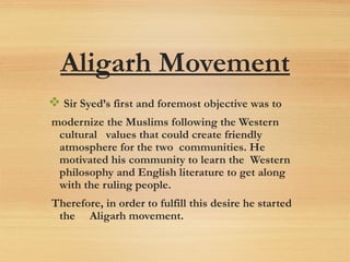 Aligarh movement lecture 3 | PPT