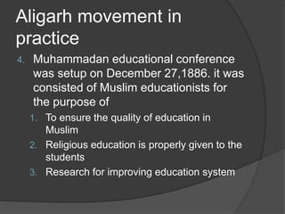 Aligarh movement and syed ahmad khan | PPTX