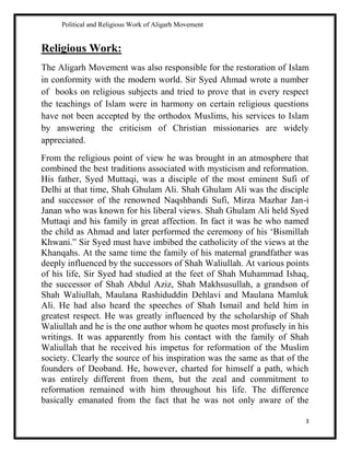 Aligarh movement new | DOCX
