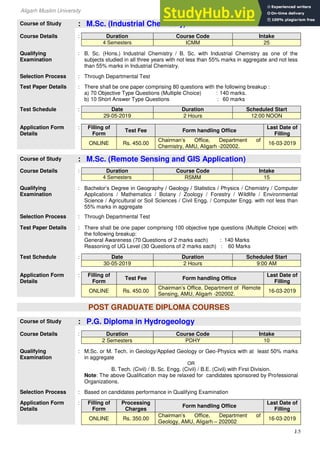 Aligarh Muslim University (AMU) Guide 2019 - 20.Pdf