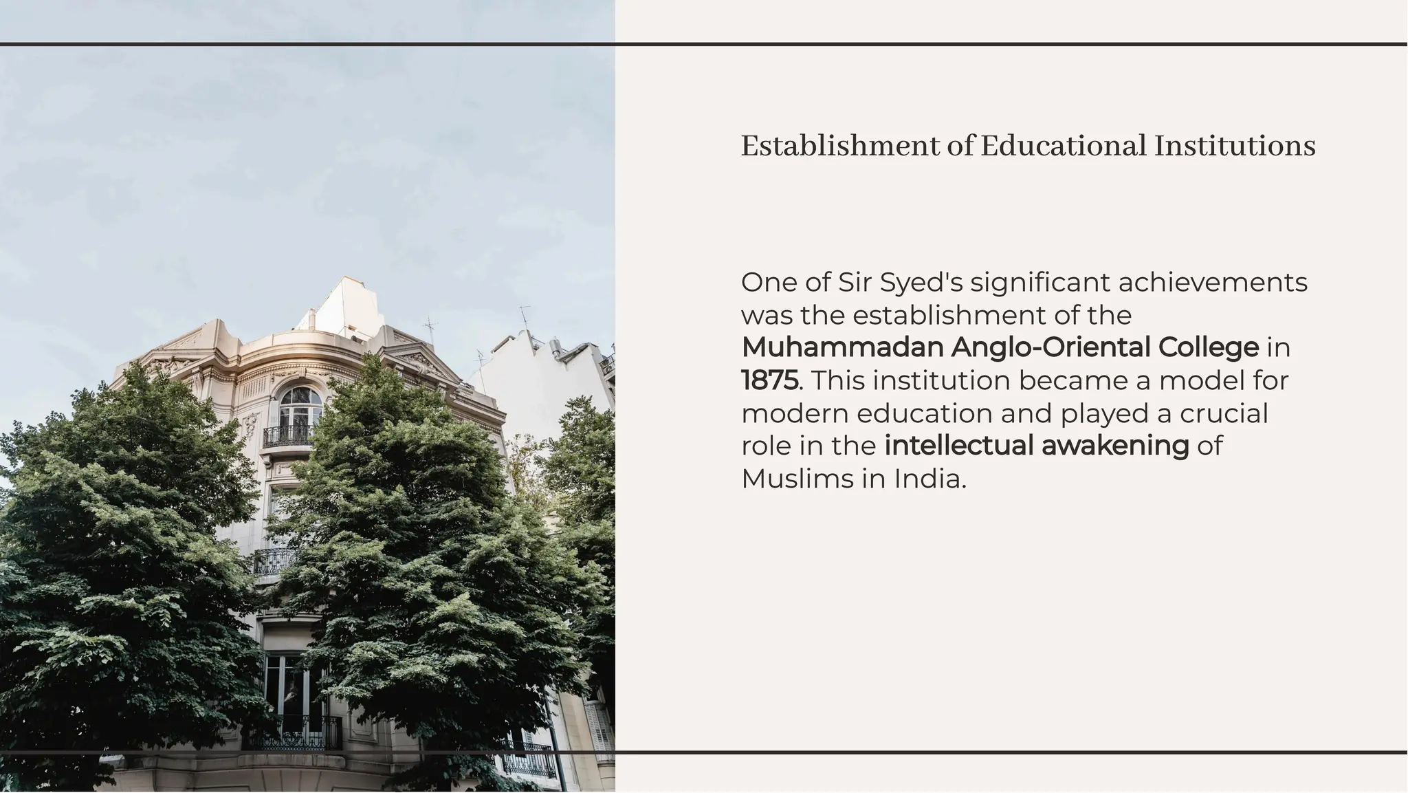 Aligarh movement by Sir syed ahmed khan presnetation | PDF