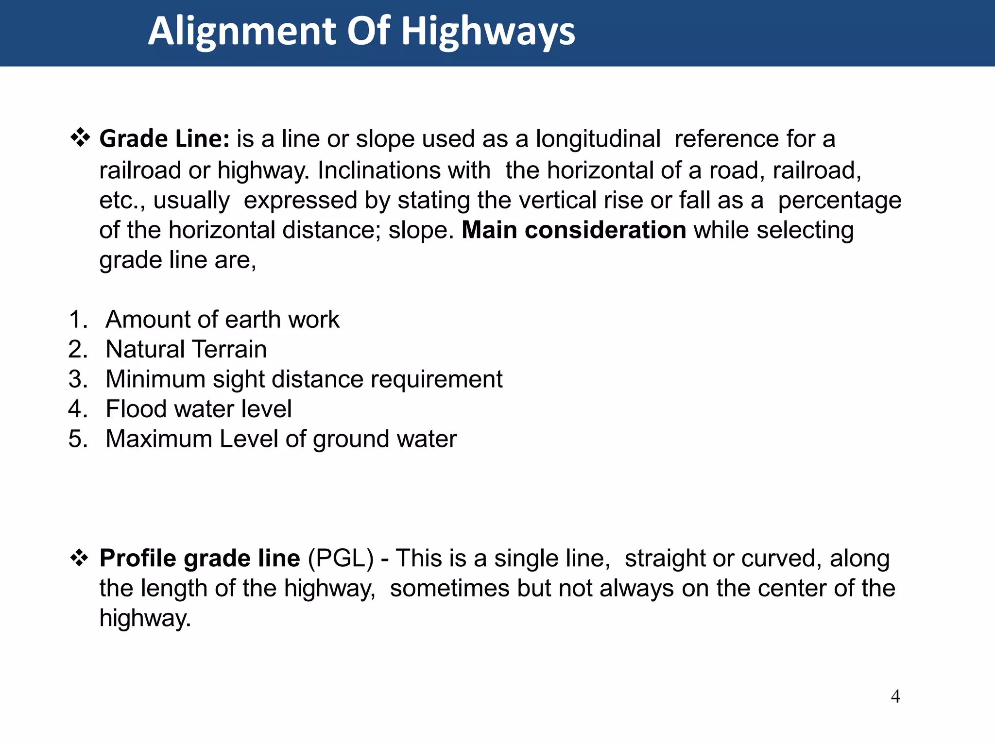 Alighnment & horizontal alignment of highway (transportation ...