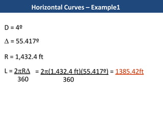 Alighnment & horizontal alignment of highway (transportation ...