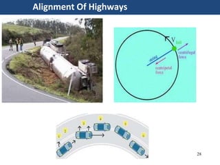 Alighnment & horizontal alignment of highway (transportation ...