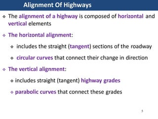 Alighnment & horizontal alignment of highway (transportation ...