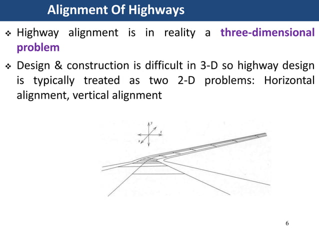 Alighnment & horizontal alignment of highway (transportation ...