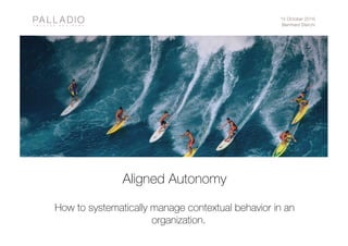 Aligned autonomy | Bernhard Sterchi | PDF