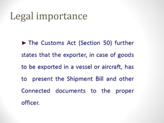 Aligned export documents | PPT