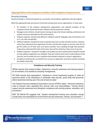 White Paper: Aligning application security and compliance | PDF