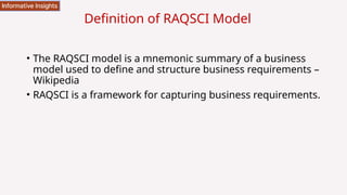 Aligning Business Requirements with Enhanced RAQSCI Model - In ...