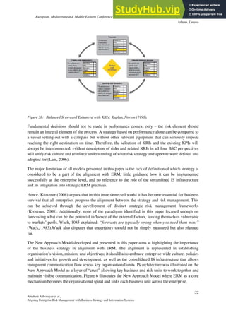 Aligning Enterprise Risk Management With Business Strategyand ...
