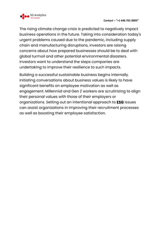 Aligning ESG with Corporate Strategy to Gain a Competitive Advantage ...