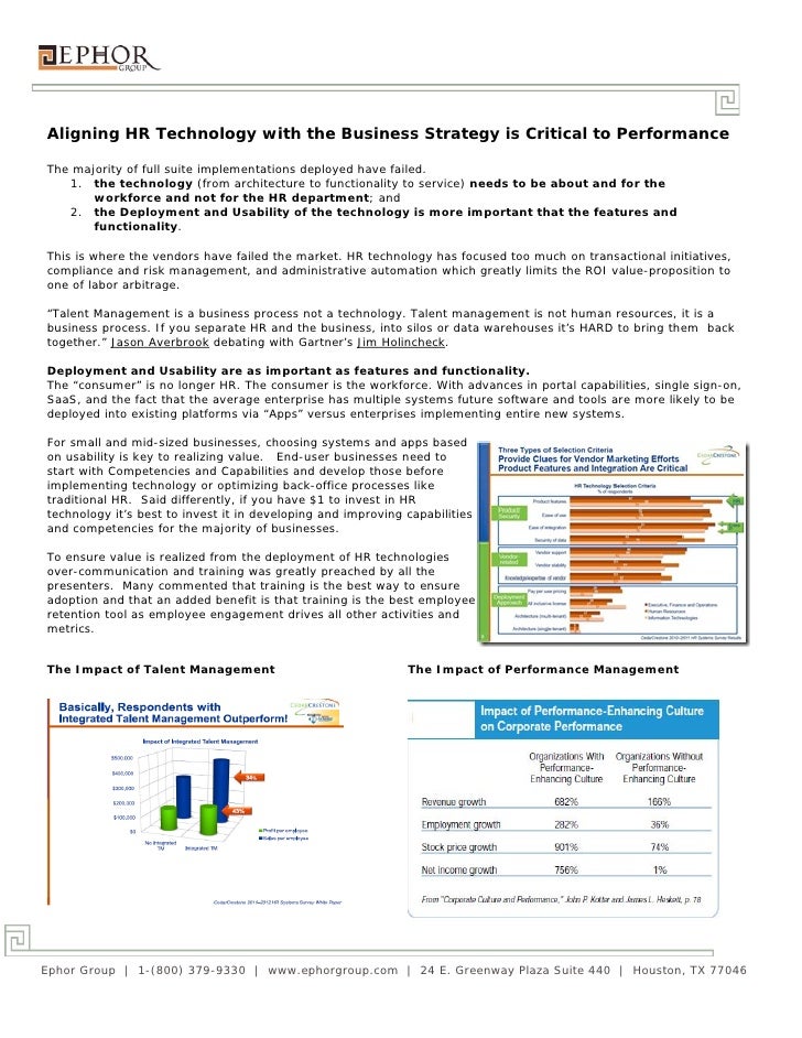 Aligning HR Technology with Business Outcomesstrategyforgrowth Aligning HR Technology with Business Outcomesstrategyforgrowth