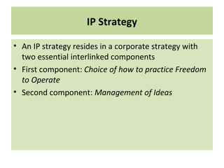 Aligning Intellectual Property with Corporate Strategy and Cultivating ...
