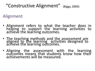 Aligning Learning Outcomes, Learning Activities, and Assessment (1).pptx