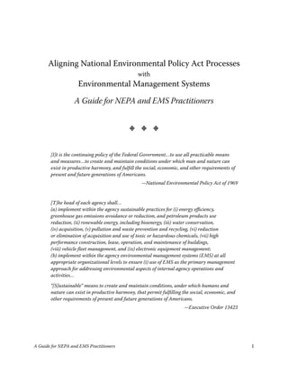 Aligning NEPA Processes | PDF