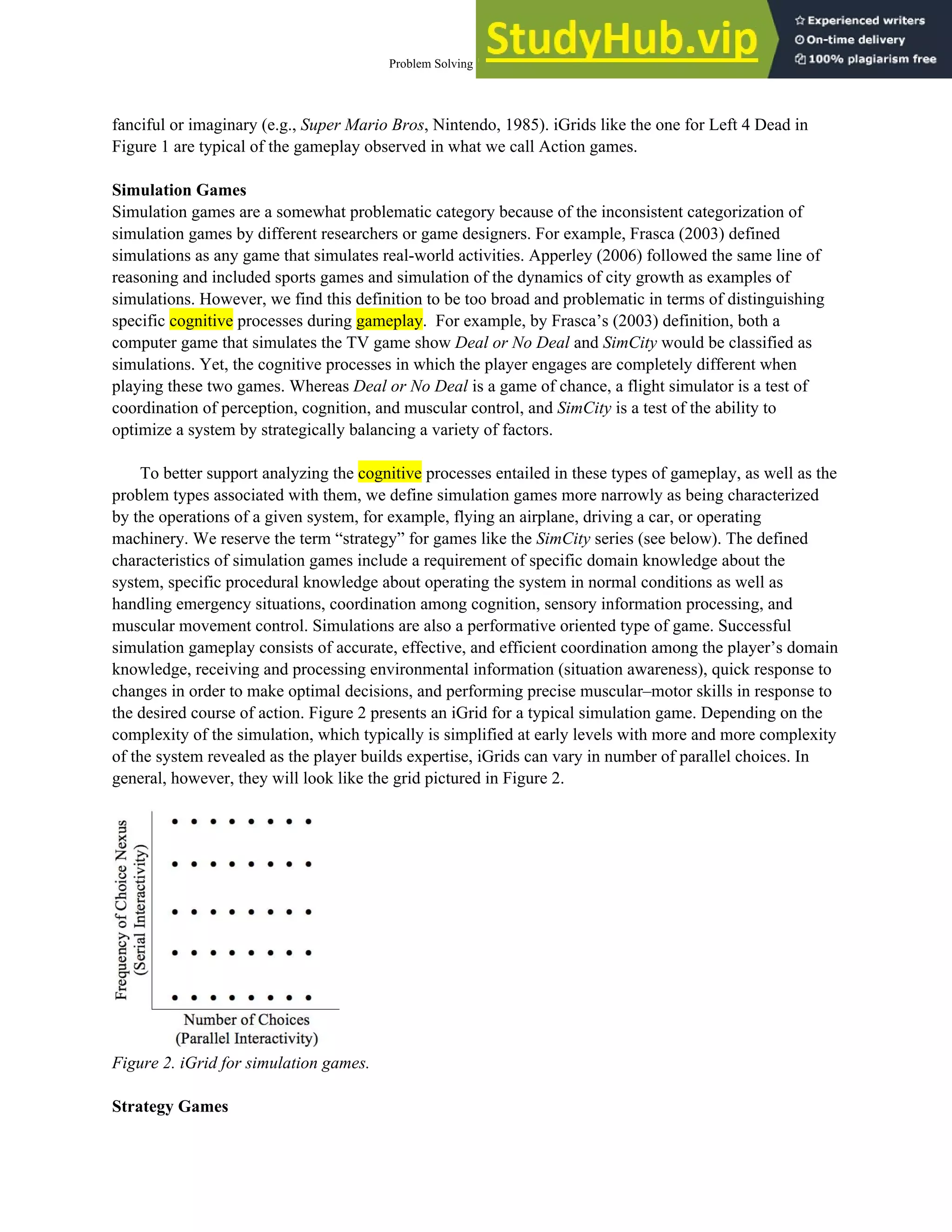 Aligning Problem Solving And Gameplay A Model For Future Research And Design | PDF | Educational ...