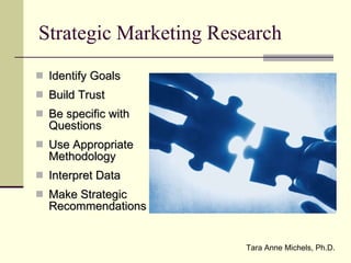 Aligning Research & Strategy | PPT