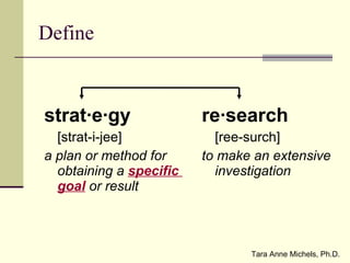Aligning Research & Strategy | PPT