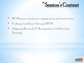 Aligning Rewards & Recognition Programme with Organisation Strategy | PPTX