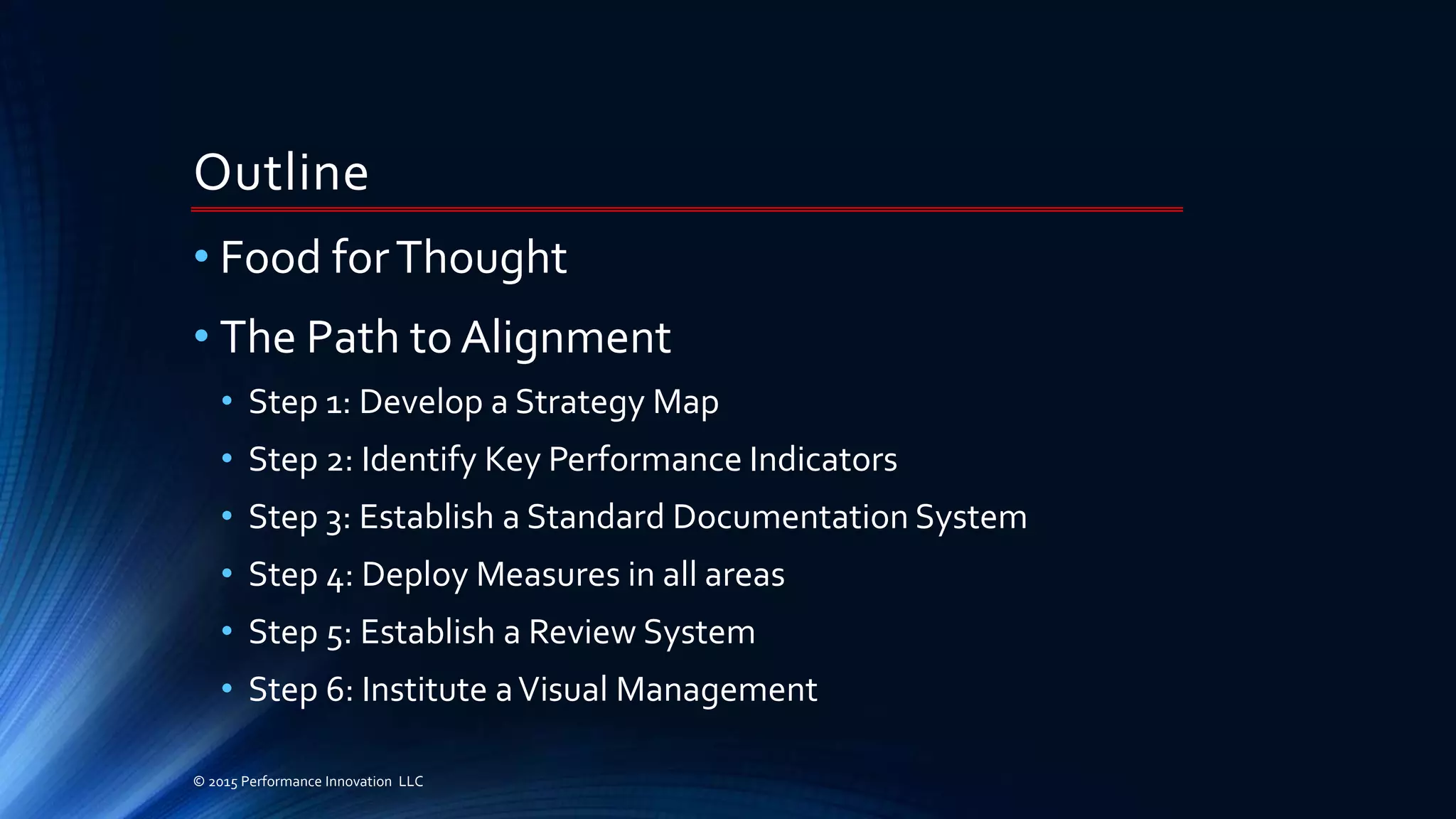 Aligning strategies with operations | PPTX