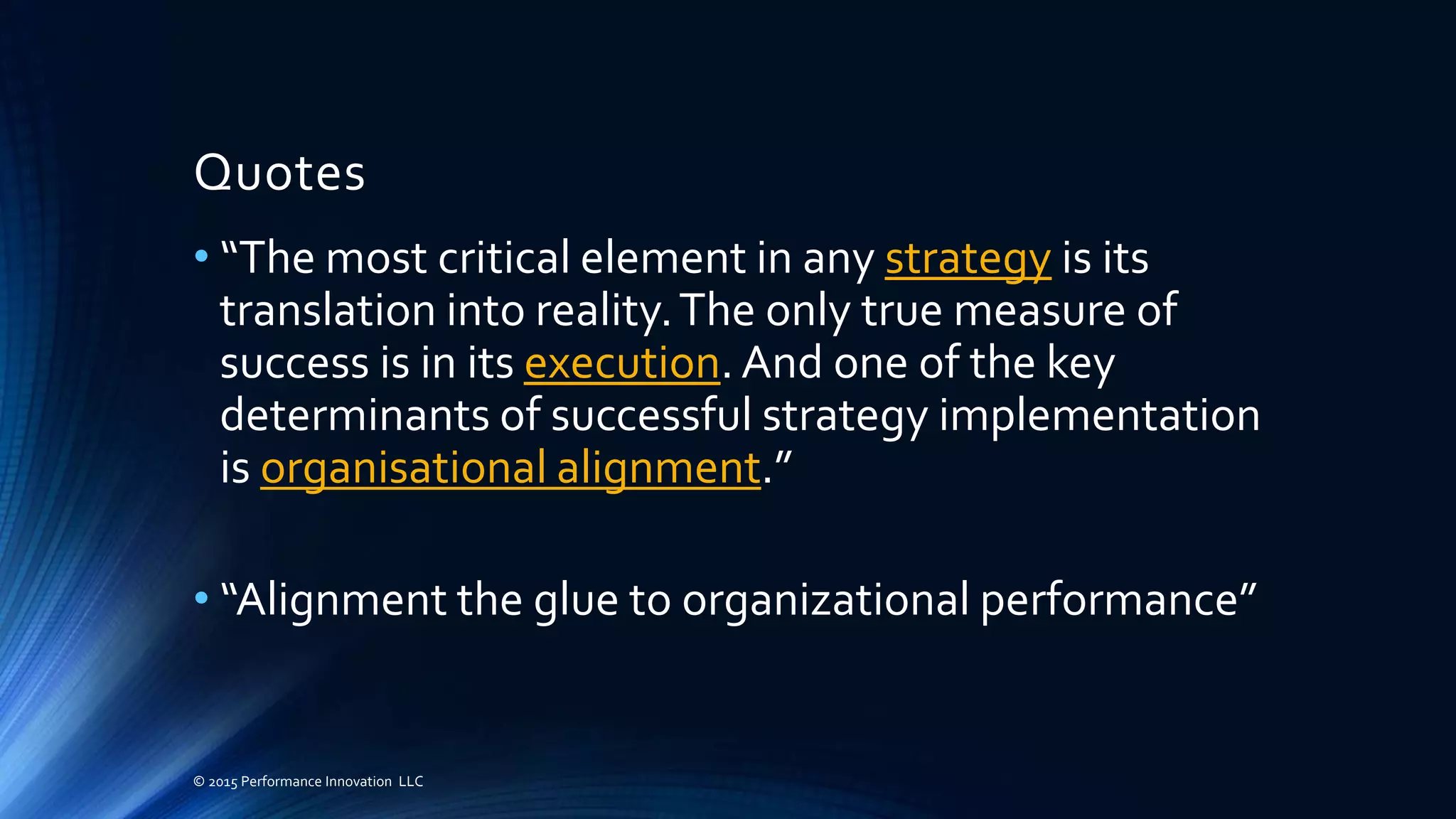 Aligning strategies with operations | PPTX