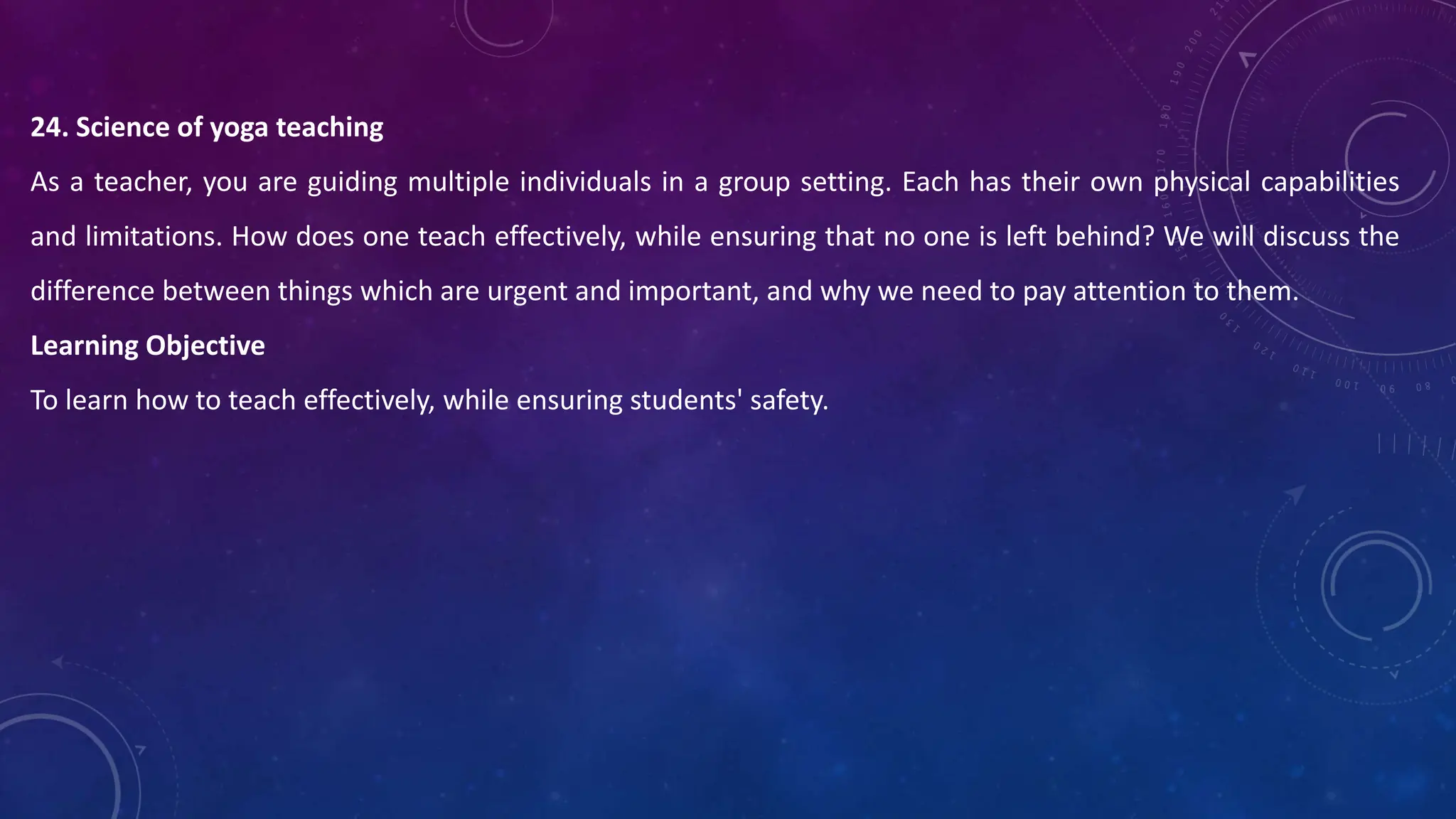 Alignment for Advanced Yoga Asana classes | PPTX