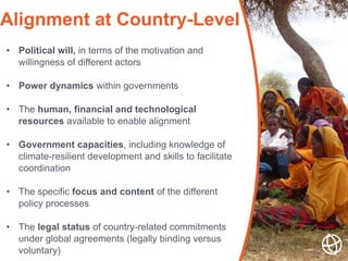 Alignment to Advance Climate-Resilient Development: An Introduction | PPT