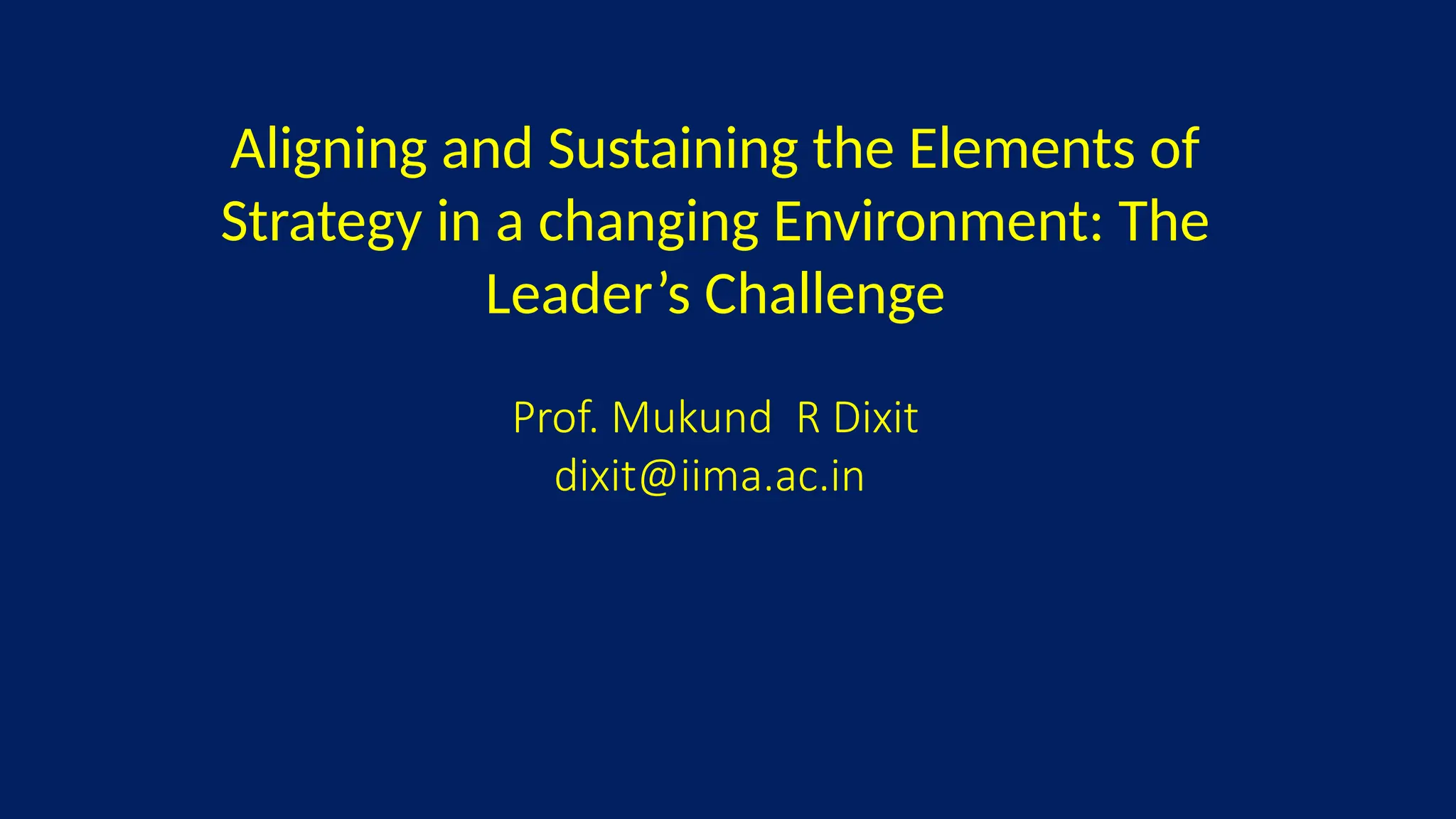 Alignment of Elements in Strategy _ The Leadership Challenge.pptx ...