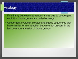 Alignment of pairs of sequence (Types of Similarity Sequences) | PPT