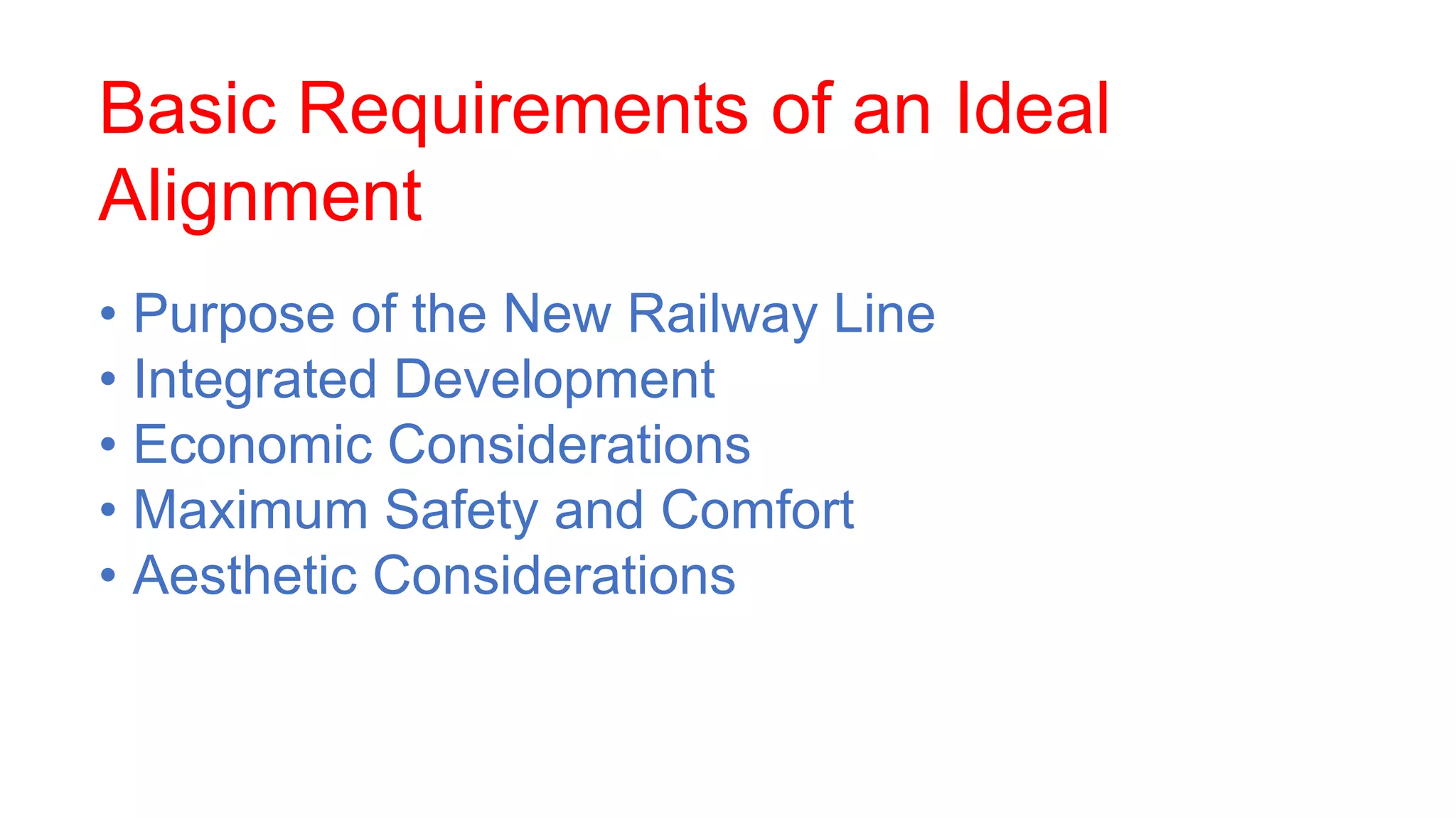 Alignment of railway lines | PPT