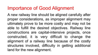 Alignment of railway lines | PPT
