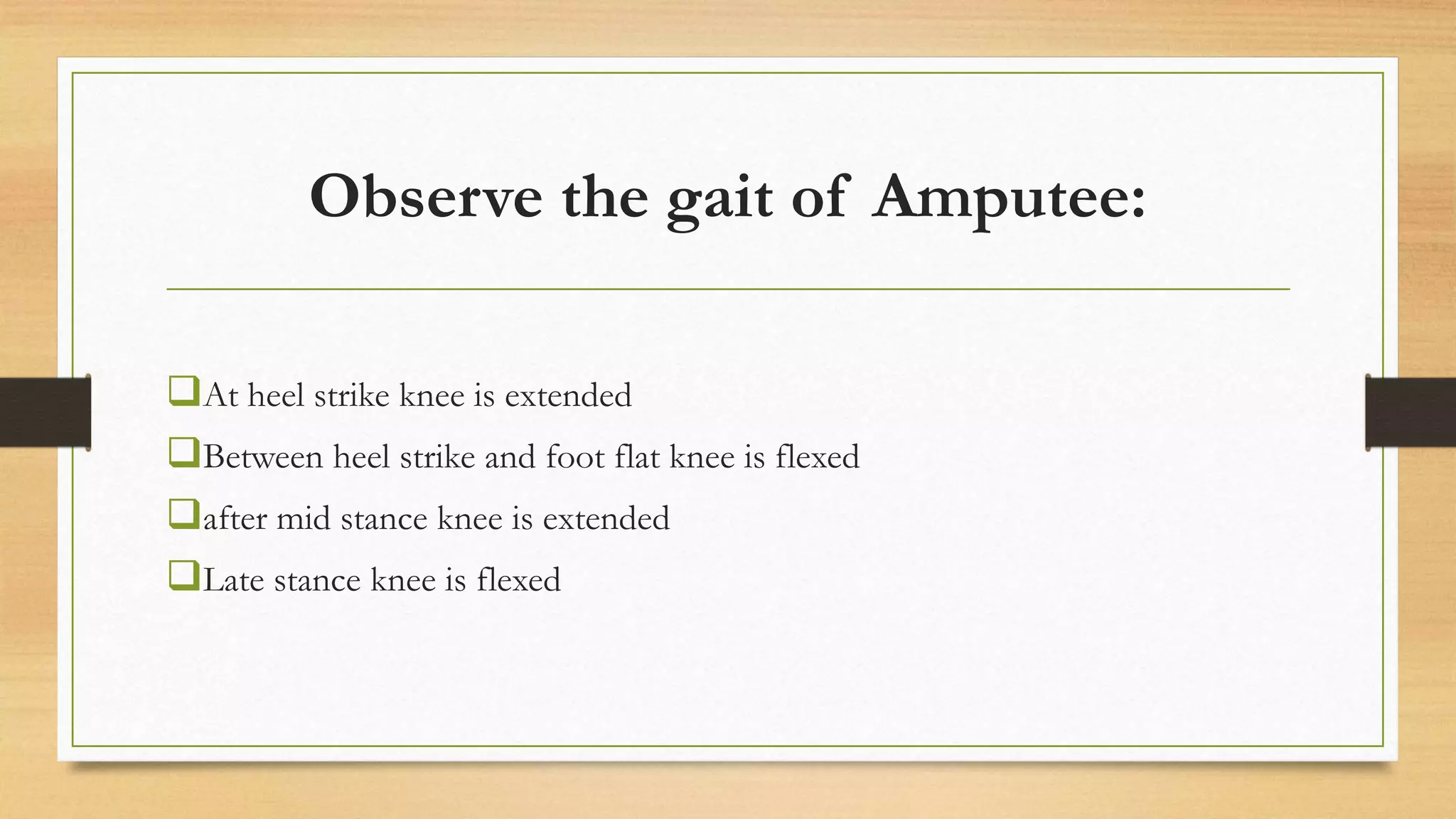 Alignment of Trans Tibial Prosthesis | PPTX