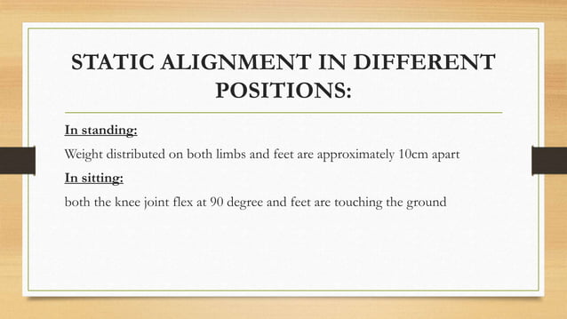 Alignment of Trans Tibial Prosthesis | PPTX