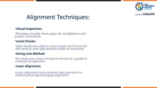 Alignment and elevation techniques used in plumbing systems | PPT