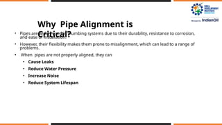 Alignment and elevation techniques used in plumbing systems | PPTX