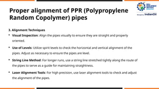 Alignment and elevation techniques used in plumbing systems | PPT