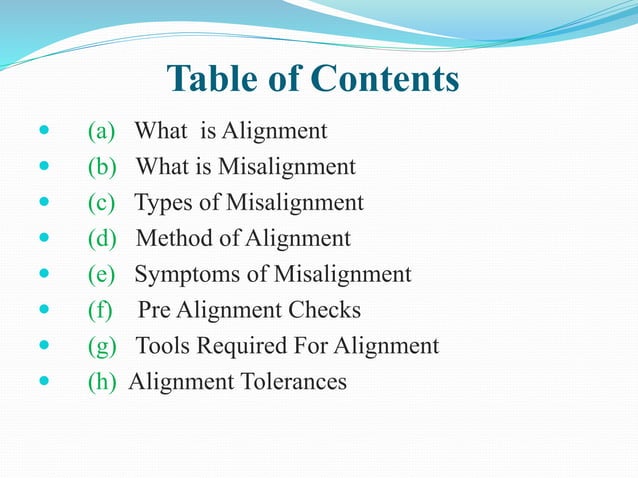 Alignment presentation | PPTX | Physics | Science