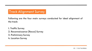 Alignment Survey | Track Alignment | Civil TechMate | PDF